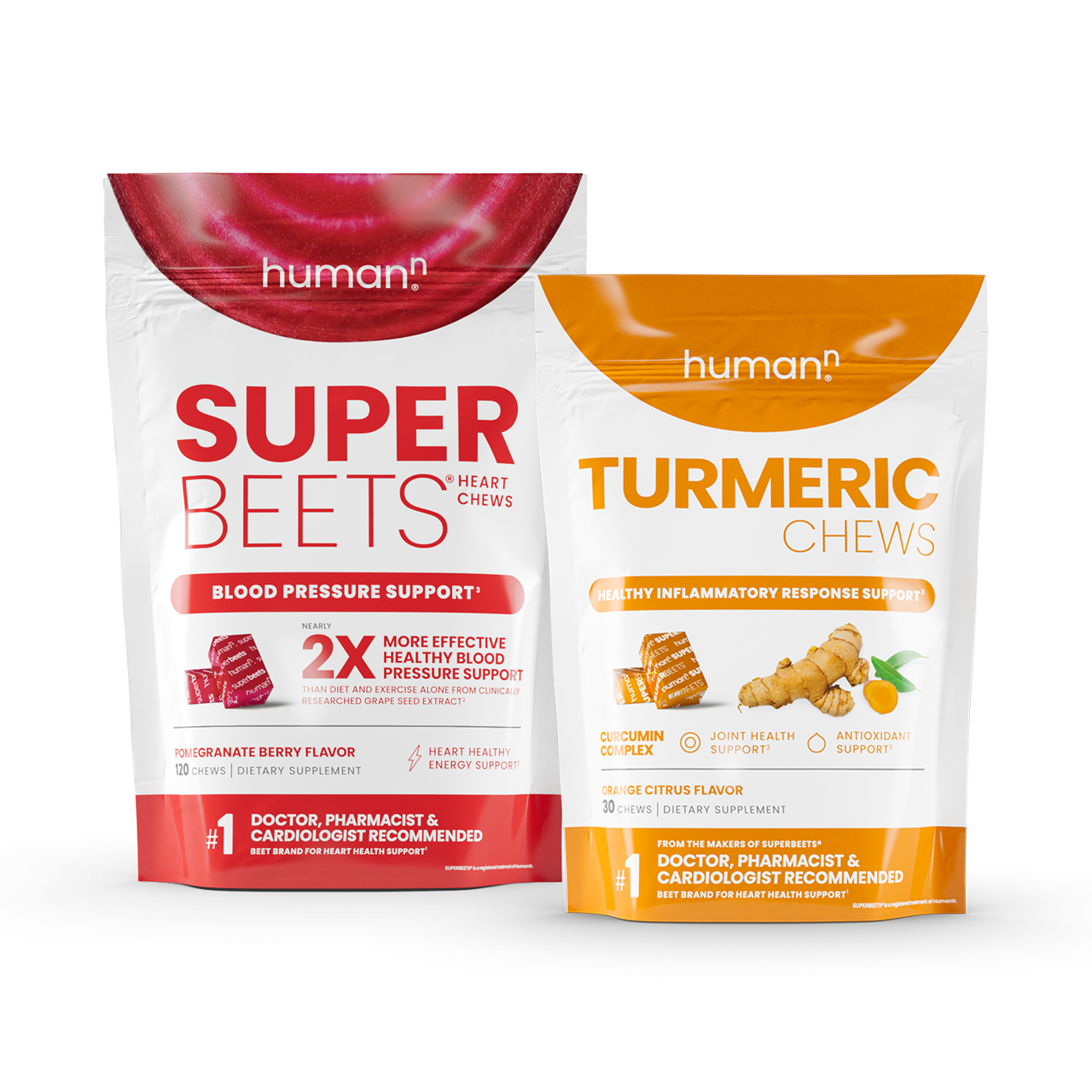 SuperBeets® Best Sellers Bundle - Heart Chews & Turmeric | humanⁿ