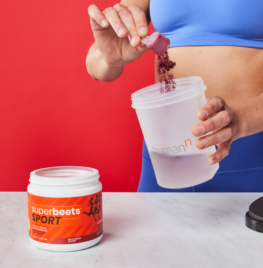 Non Stimulant Pre Workout with Beetroot Powder | SuperBeets® Sport | humanⁿ